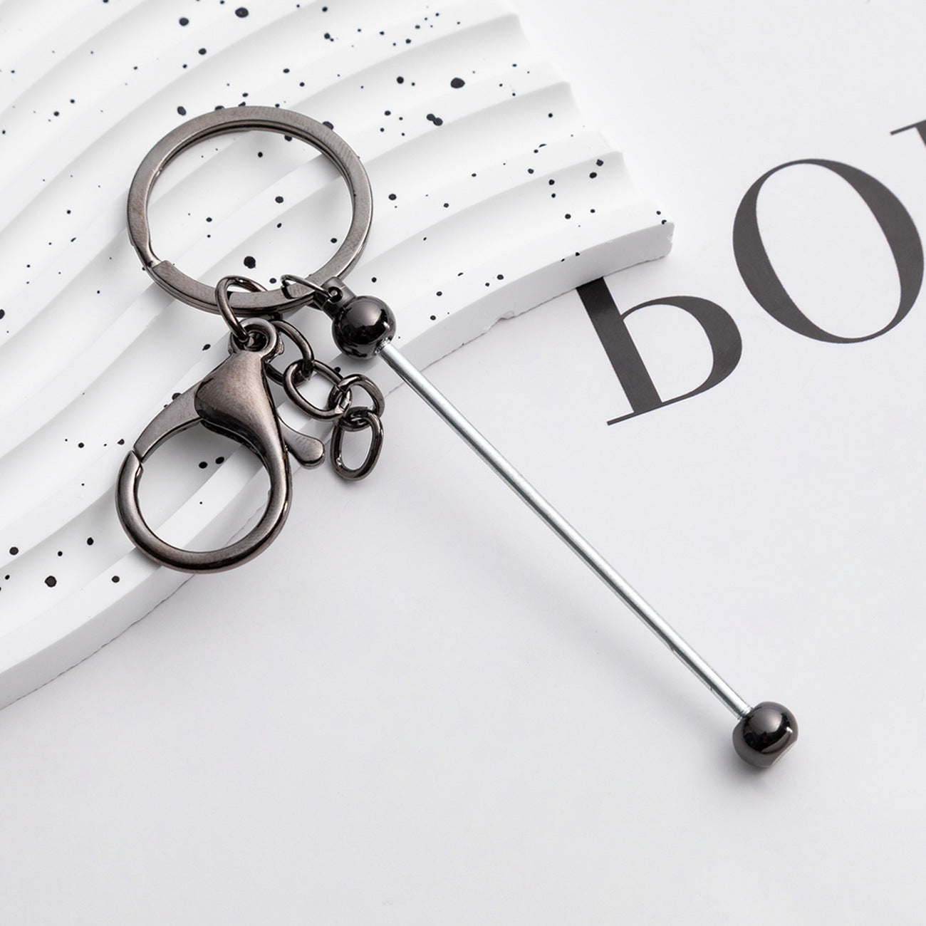 DIY Beaded Key Chain Beadable Handmade Keychains Bars Crafting Blanks ...